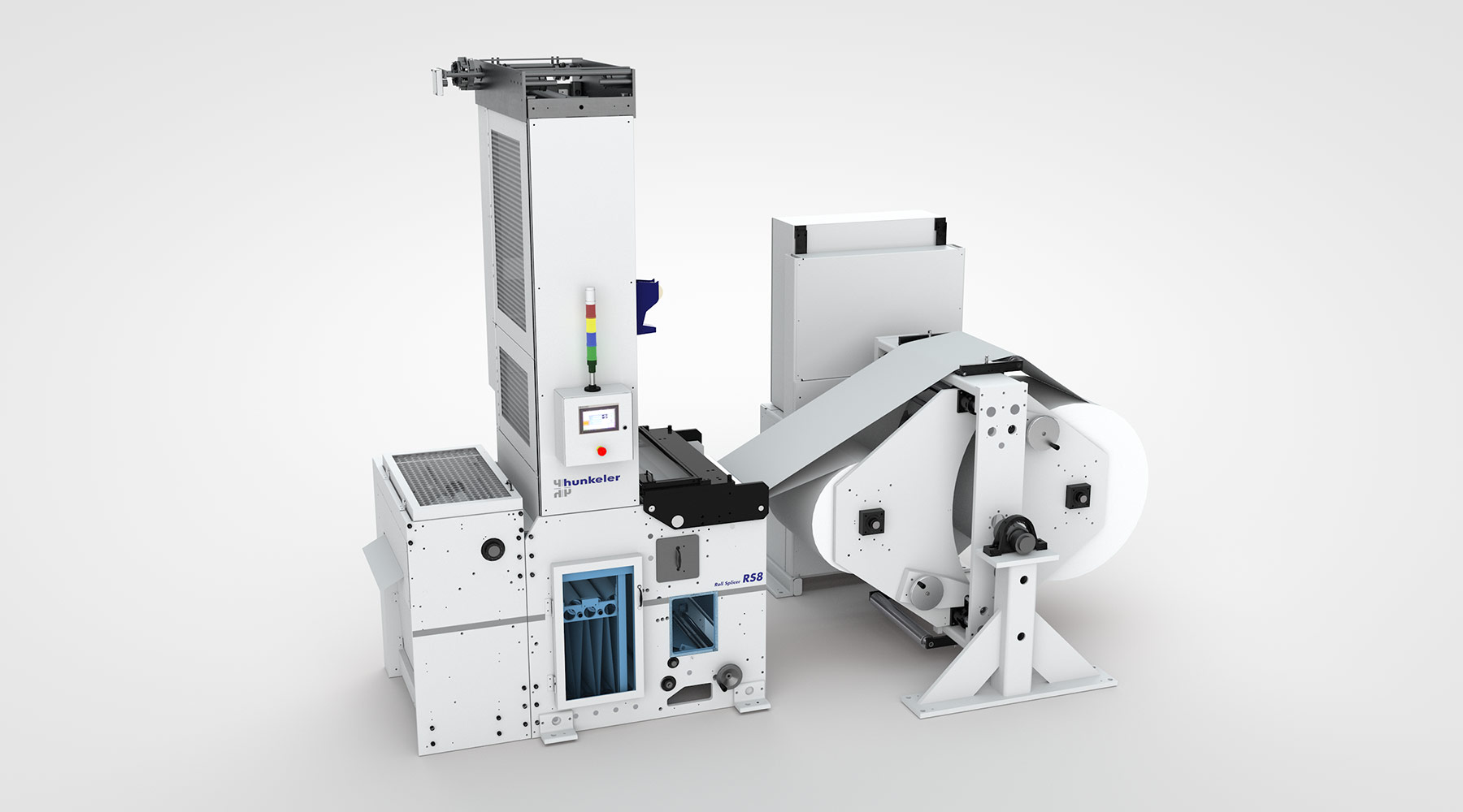 Nonstop roll to roll solution with RS8 and TR8 - Hunkeler AG Nonstop roll to roll solution with RS8 and TR8 - Hunkeler AG