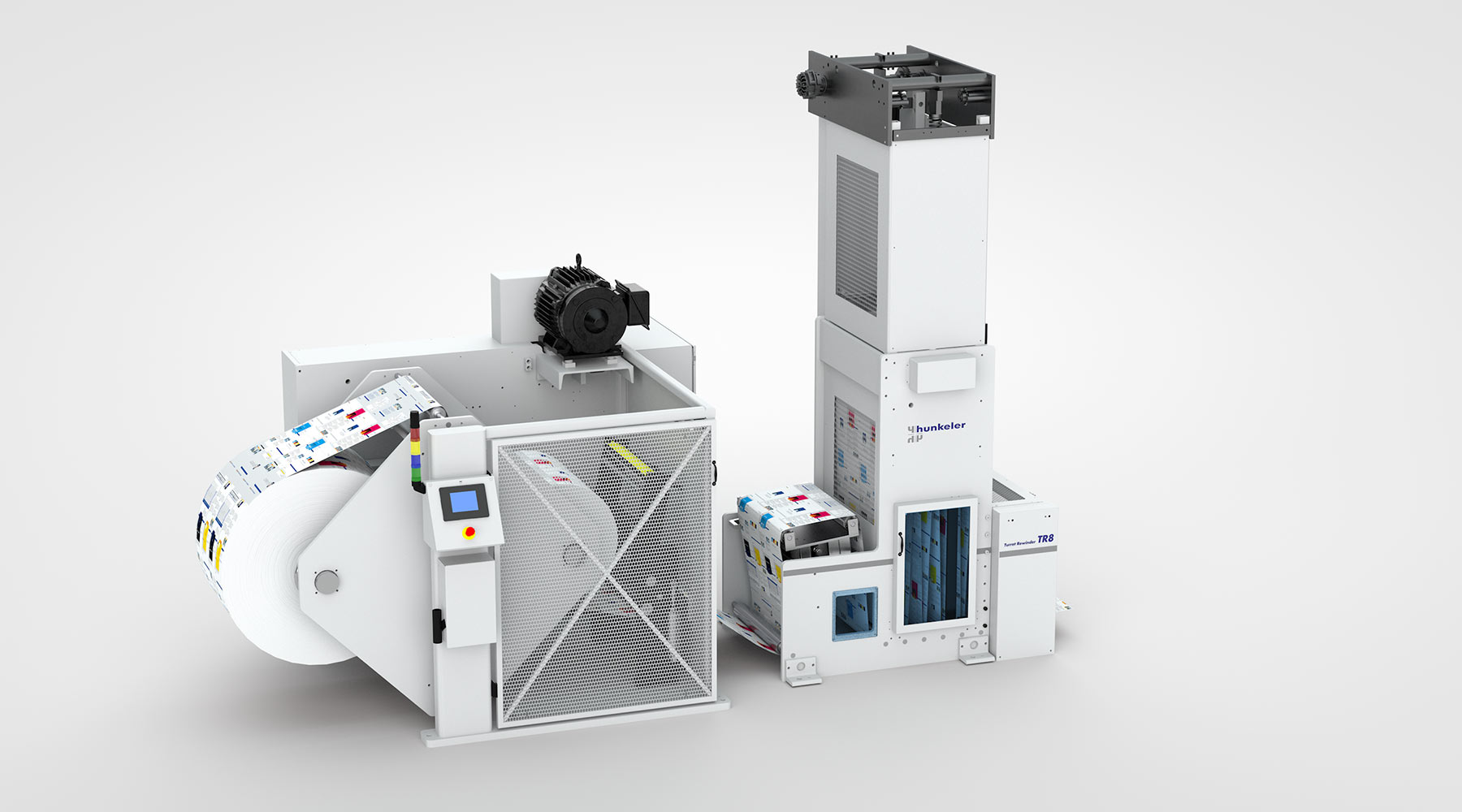 Nonstop roll to roll solution with RS8 and TR8 - Hunkeler AG Nonstop roll to roll solution with RS8 and TR8 - Hunkeler AG