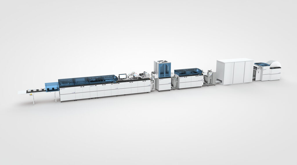 Roll to stack solution with DP8 and WF8 inline - Hunkeler AG