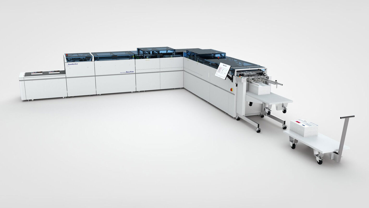 Sheet Cutter for formats up to B2+ on the DocuTrim B2+ - Hunkeler AG